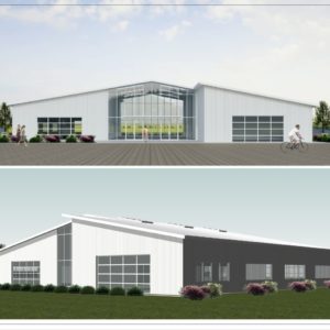 Modern Steel & Glass Event Center - EcoSteel - Iconic Steel Building ...