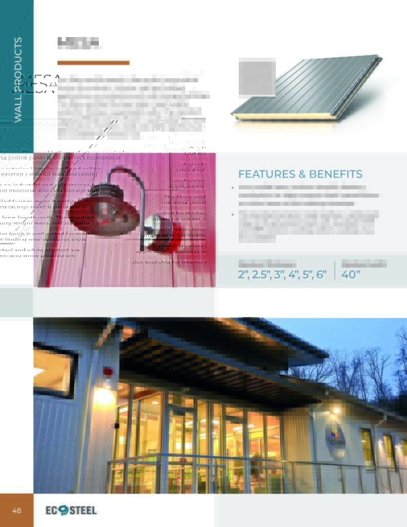 Insulated Panels - Custom Steel Buildings | EcoSteel