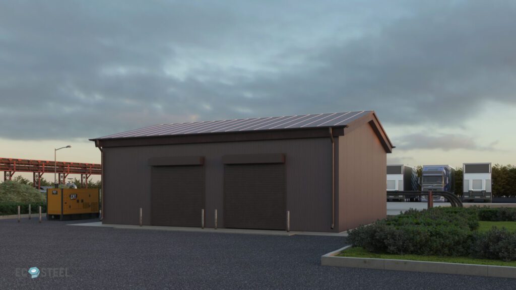 Goodyear Pump Station PEMB - EcoSteel - Iconic Steel Building Systems ...
