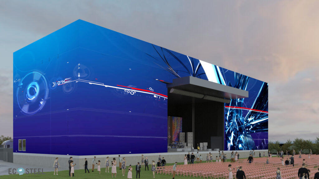 West Harbor Amphitheater - EcoSteel - Iconic Steel Building Systems ...