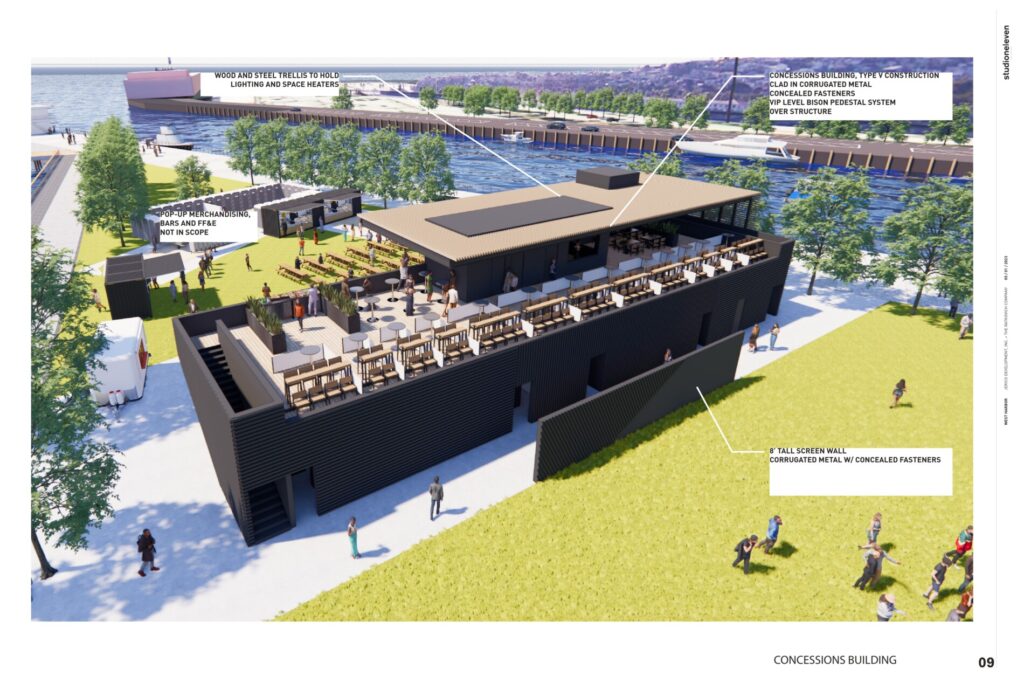 West Harbor Amphitheater - EcoSteel - Iconic Steel Building Systems ...
