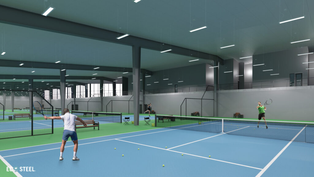 Assymetrical Athletic Buildings - EcoSteel - Iconic Steel Building ...