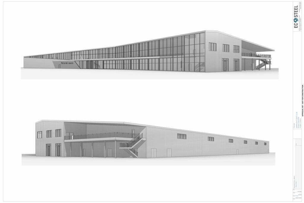 Assymetrical Athletic Buildings - EcoSteel - Iconic Steel Building ...